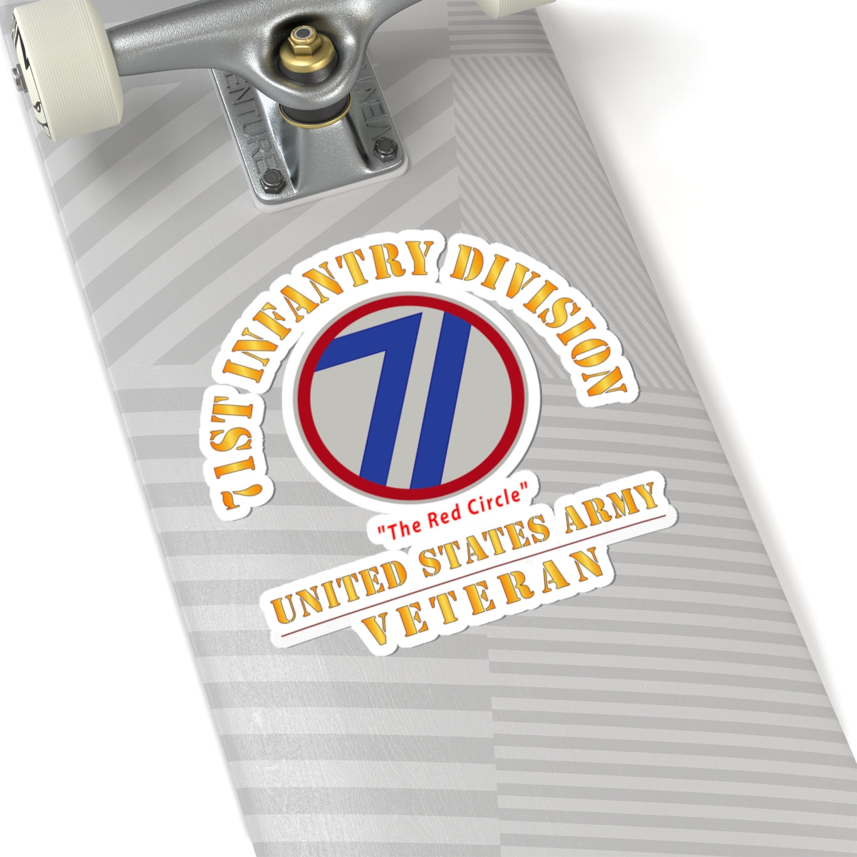 Kiss-Cut Stickers - Army - SSI - 71st Infantry Division - The Red Circ ...