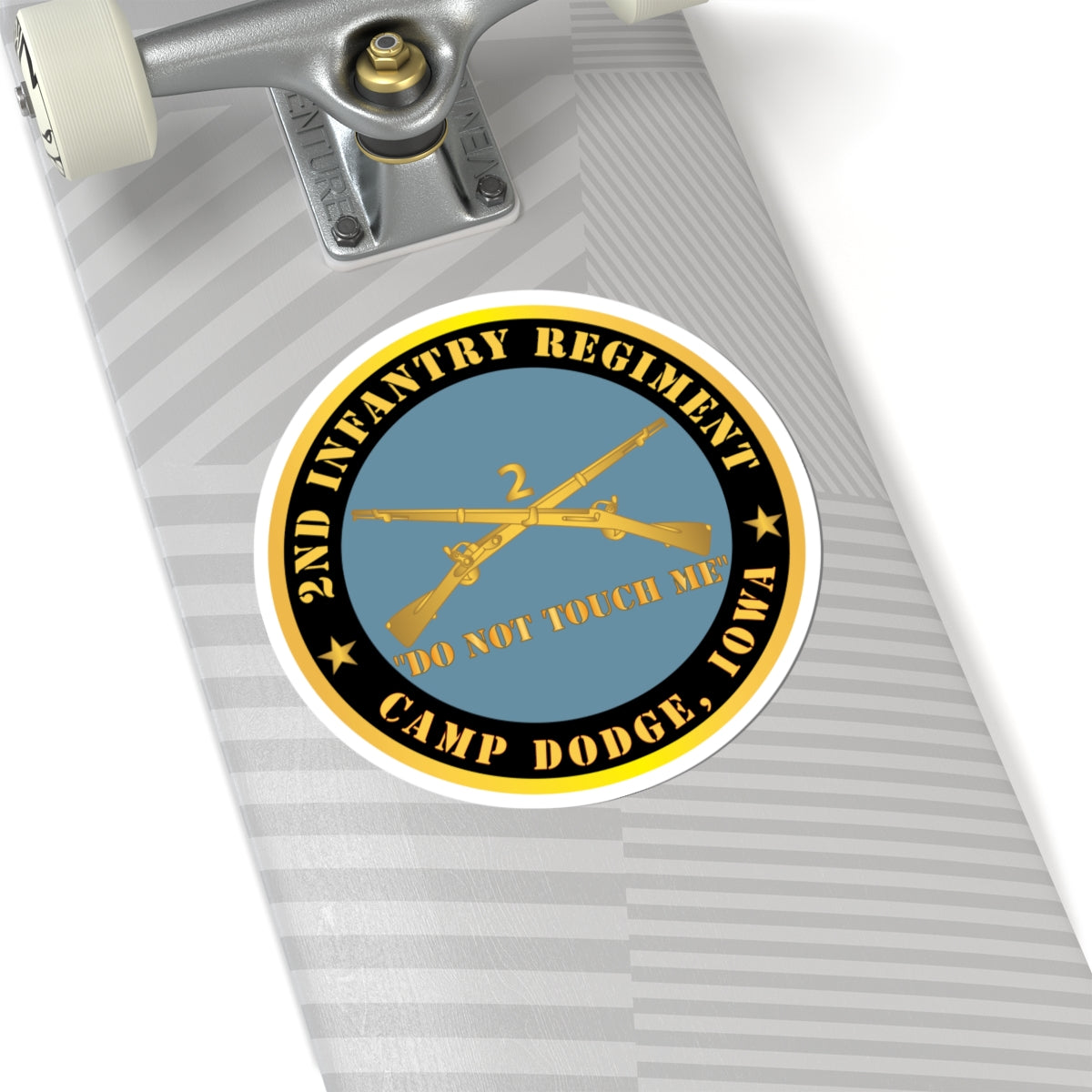 Kiss - Cut Stickers - Army - 2nd Infantry Regiment Branch - Do Not Tou ...
