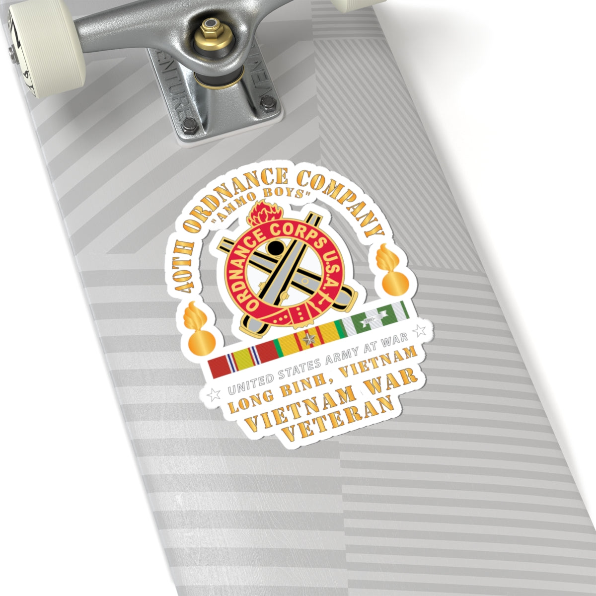 Kiss-Cut Stickers - 40th Ordnance Company - ORD Emblem - Ammo Boys - L ...