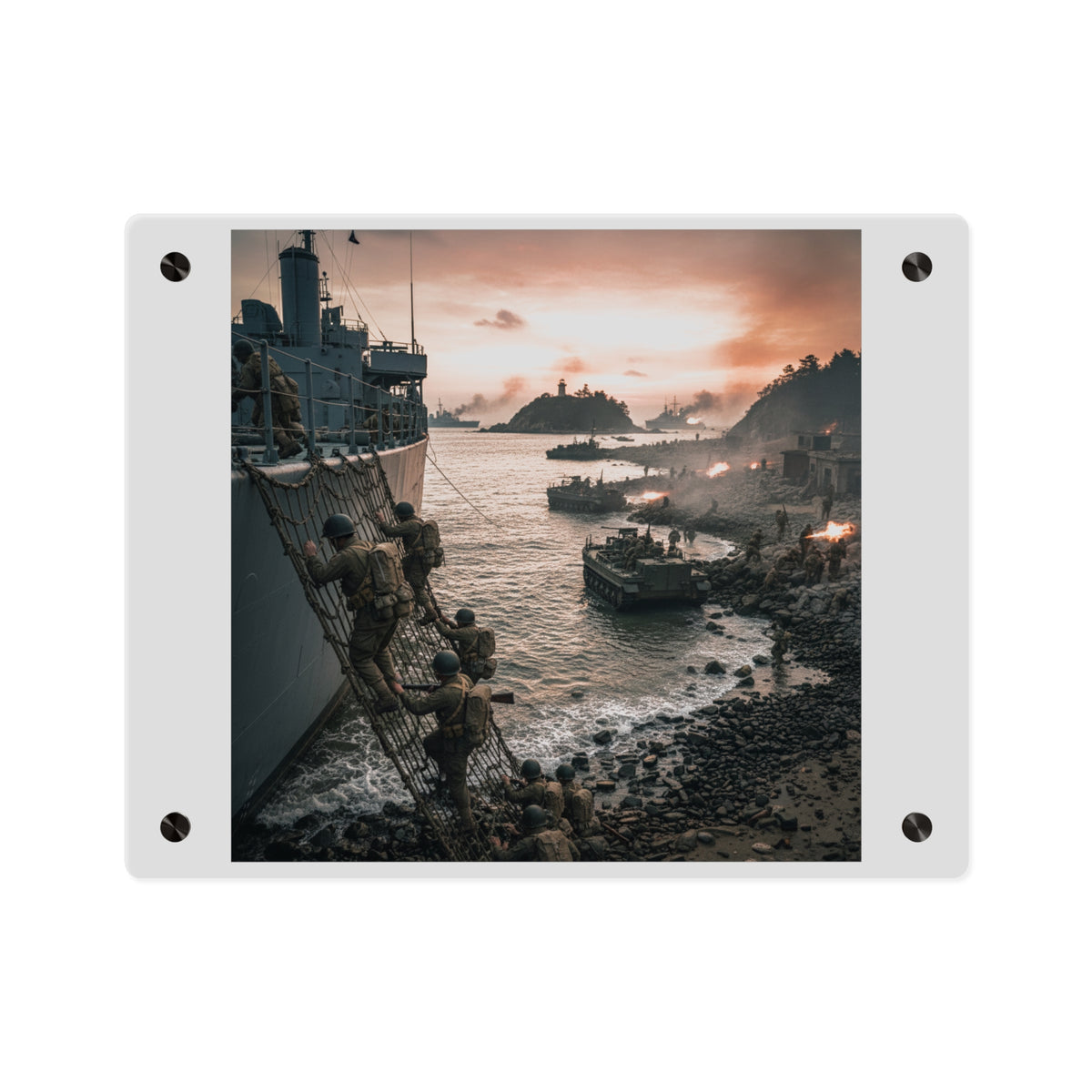 Acrylic Wall Art Panel - Inchon Landing - Korean War – MIP Brand Store