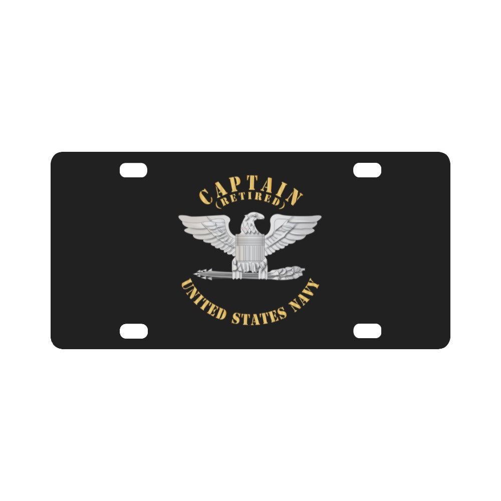 Navy - Captain - Cpt - Retired X 300 Classic License Plate – MIP Brand ...