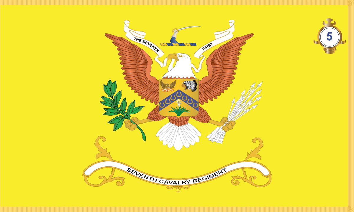 Rectangle Flags - 5th Battalion 7th Cavalry Regimental Colors – MIP ...