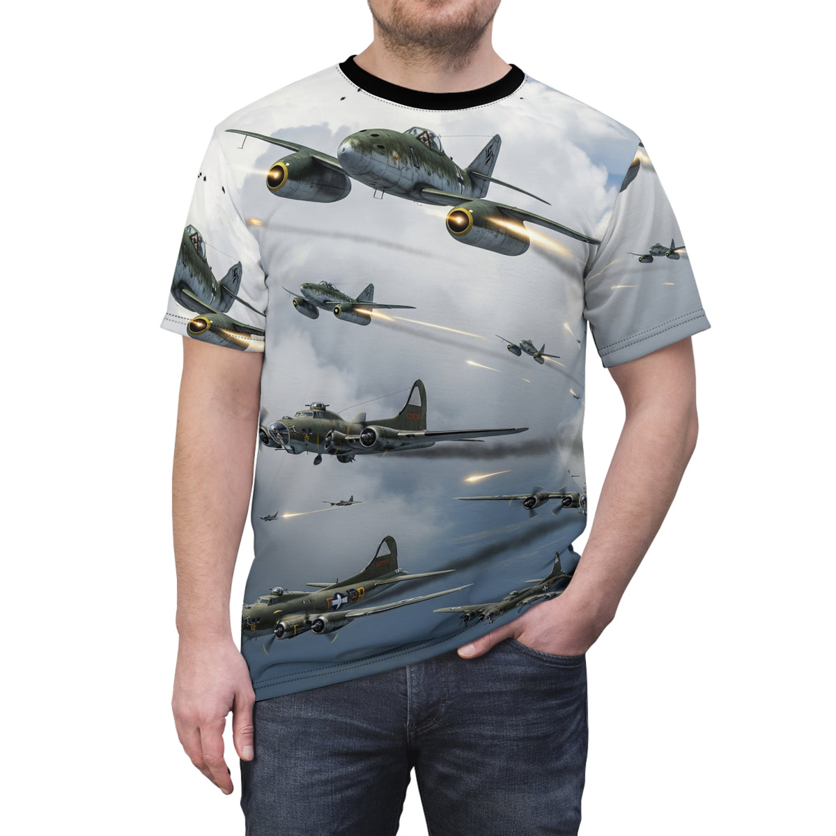 Messerschmitt Me 262 Jet Fighter All-Over Print Tee | WWII German ...