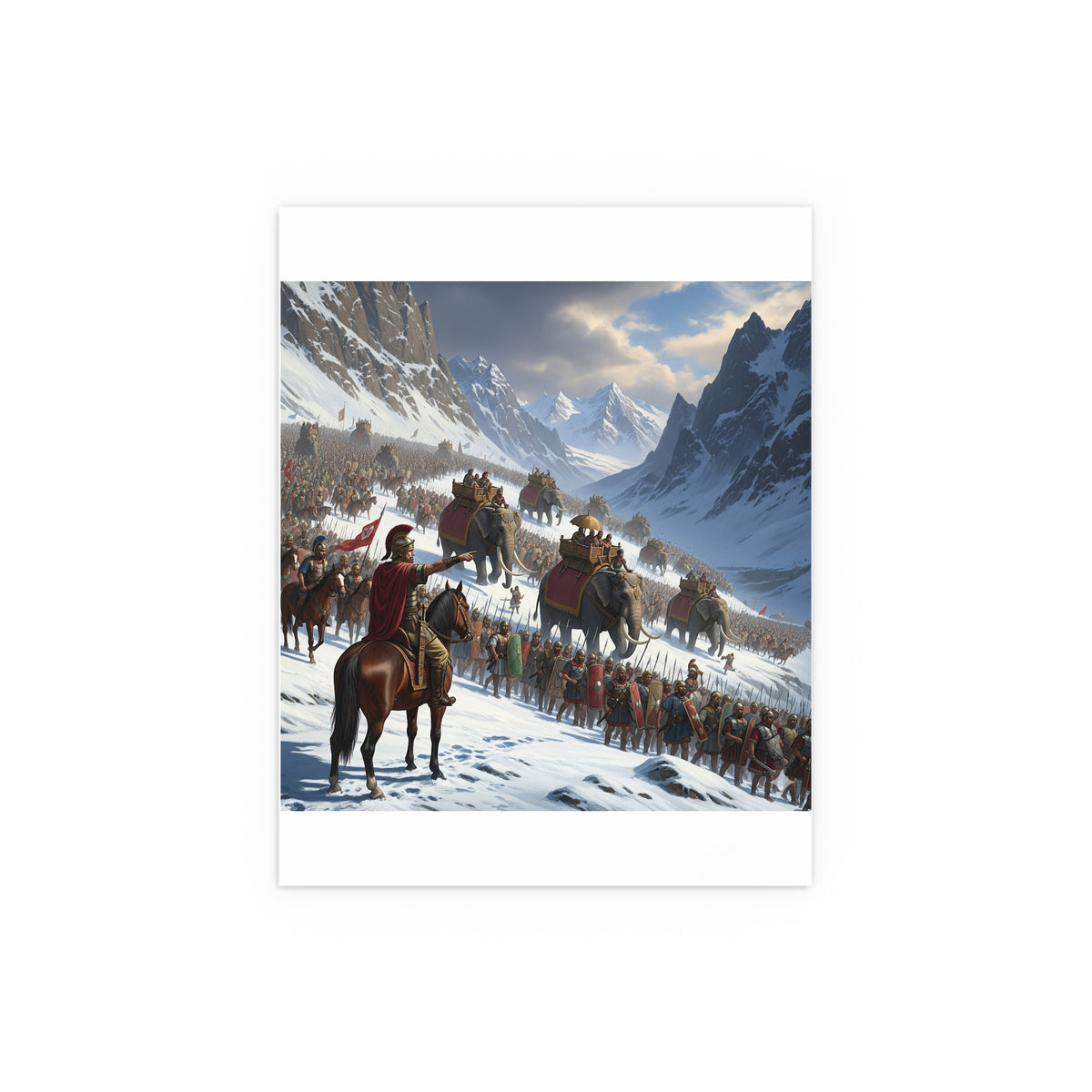Indoor and Outdoor Silk Posters - Hannibal Crossing the Alps to Atttac ...
