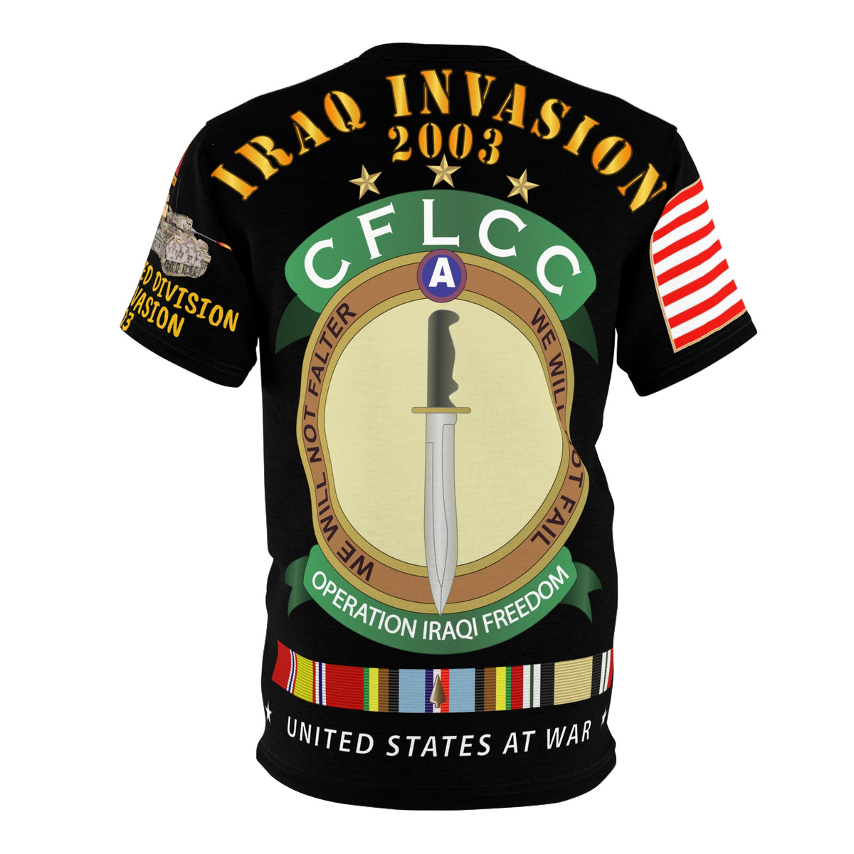 1st Armored Division Iraq Invasion 2003 AOP Tee | Operation Iraqi ...