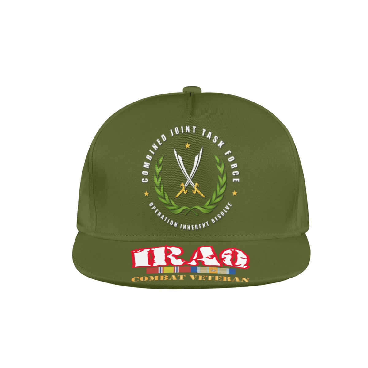 Combat Veteran w Operation Inherent Res(OIR) All Over Print Snapback H ...