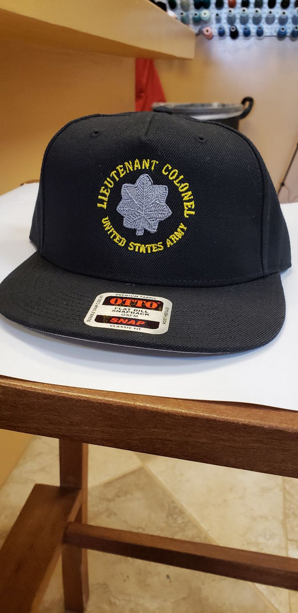 Snapback Hat - Embroidery - Army - Lieutenant Colonel - LTC – MIP Brand ...