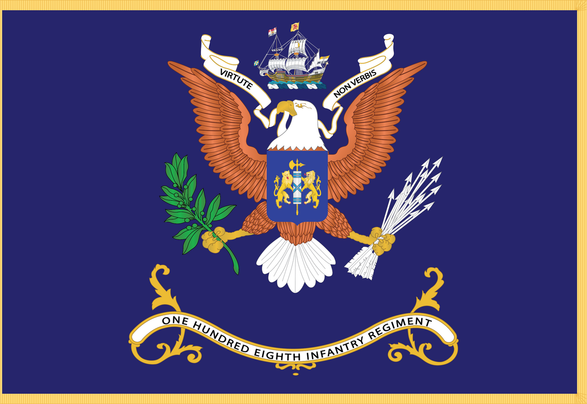 Rectangle Flags - Army - Regimental Colors - 108th Infantry Regiment ...