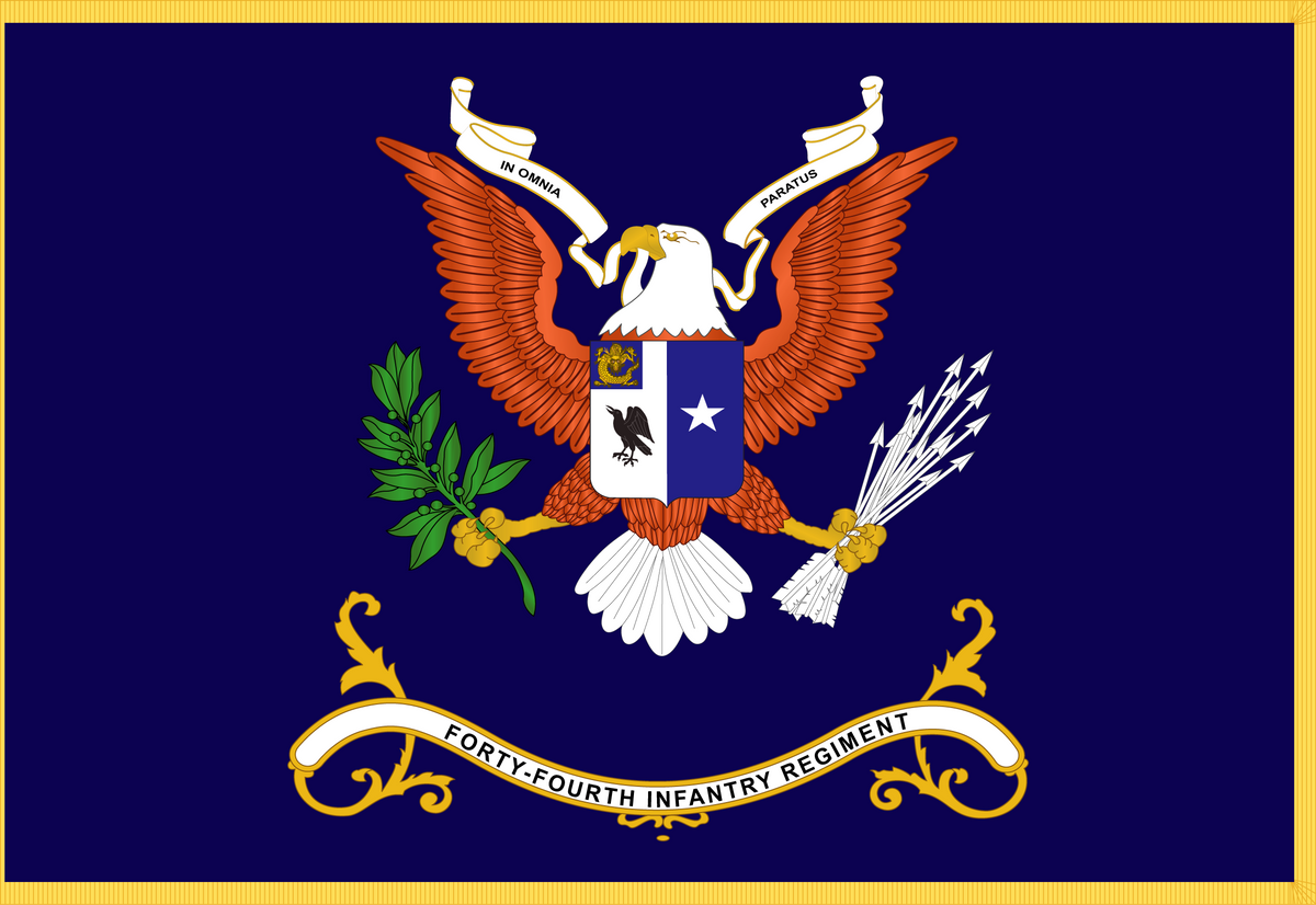 Rectangle Flags - Army - Regimental Colors - 44th Infantry Regiment ...