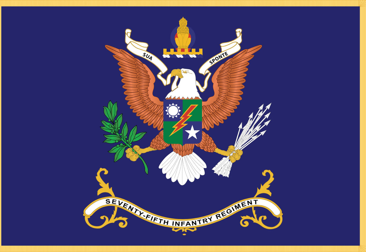 Rectangle Flags - Army - Regimental Colors - 75th Infantry Regiment ...