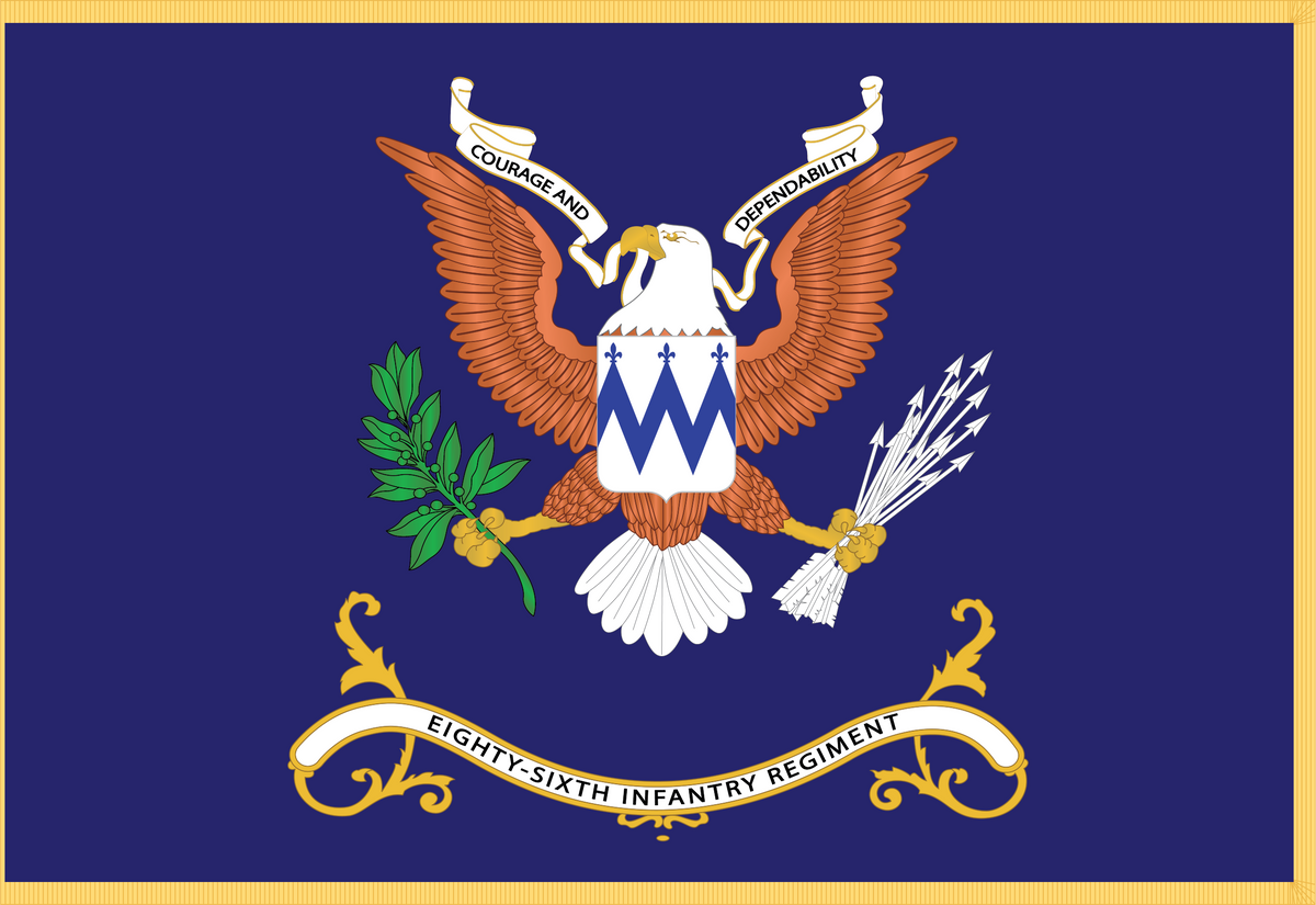 Rectangle Flags - Army - Regimental Colors - 86th Infantry Regiment ...