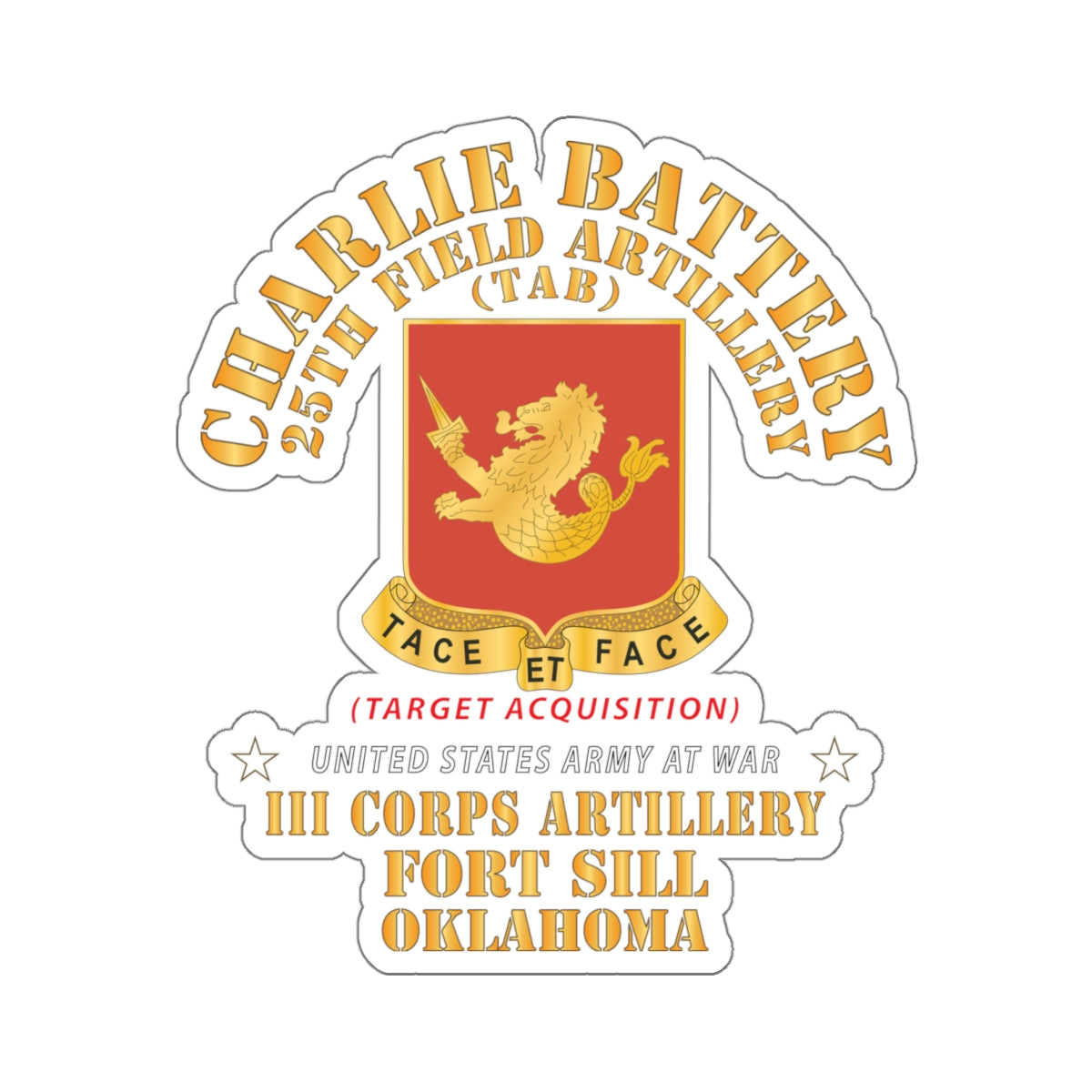 Charlie Battery, 25th Field Artillery (TAB) - DUI - III Corps - Ft Sil ...