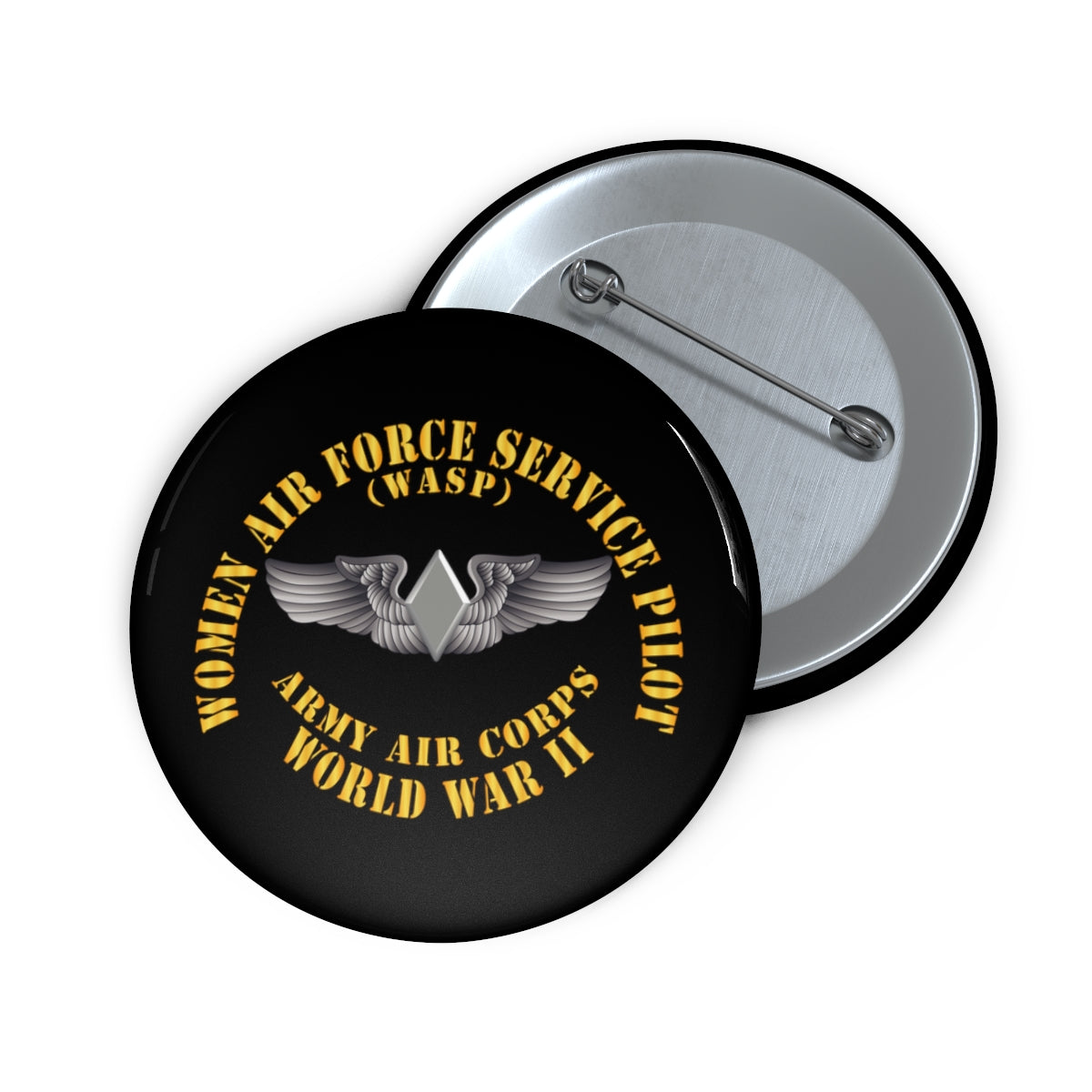 Custom Pin Buttons - AAC - WASP Wing (Women Air Force Service Pilot ...