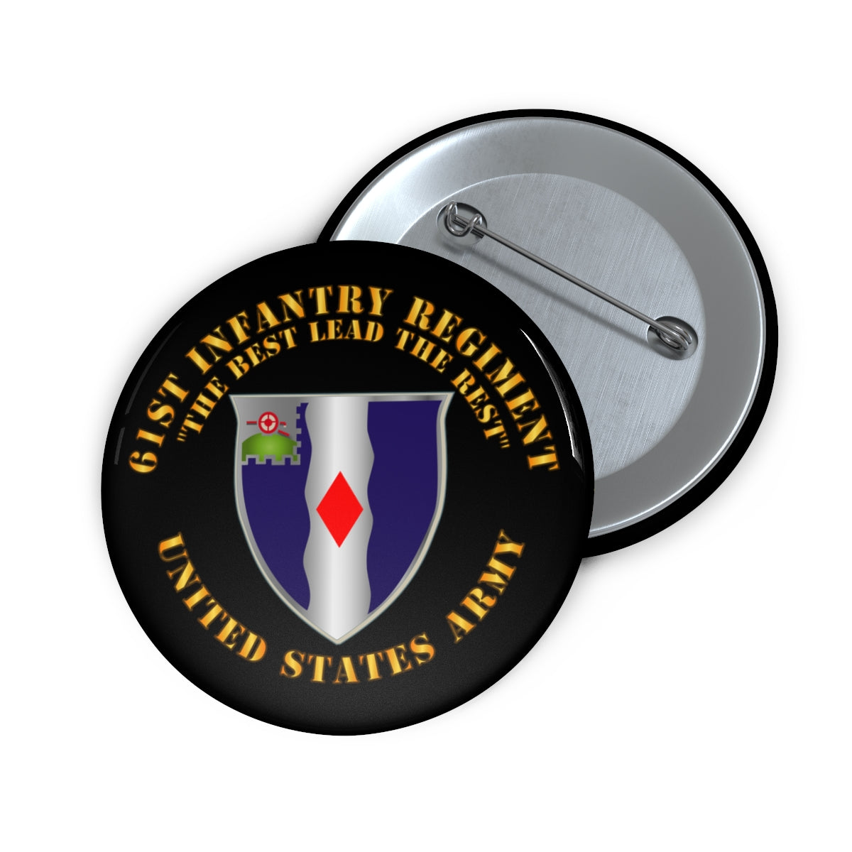 Custom Pin Buttons - Army - 61st Infantry Regiment - Best Lead Rest ...