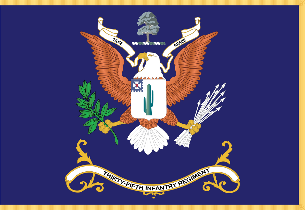 Rectangle Flags - Army - Regimental Colors - 35th Infantry Regiment ...