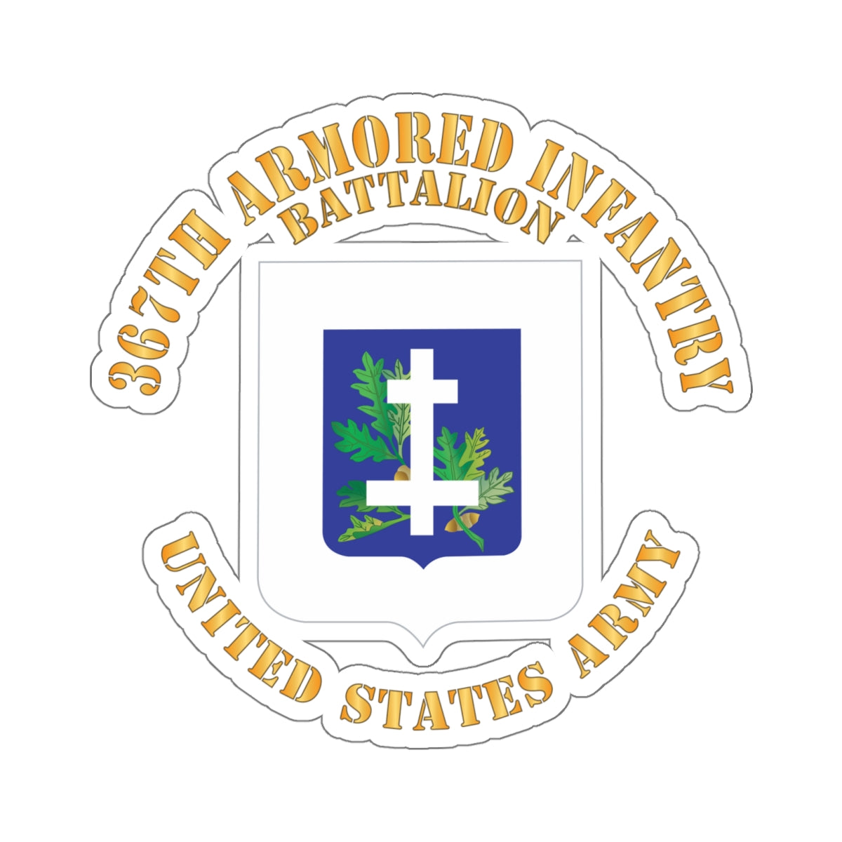 Kiss-Cut Stickers - 367th Armored Infantry Battalion - DUI X 300 – MIP ...