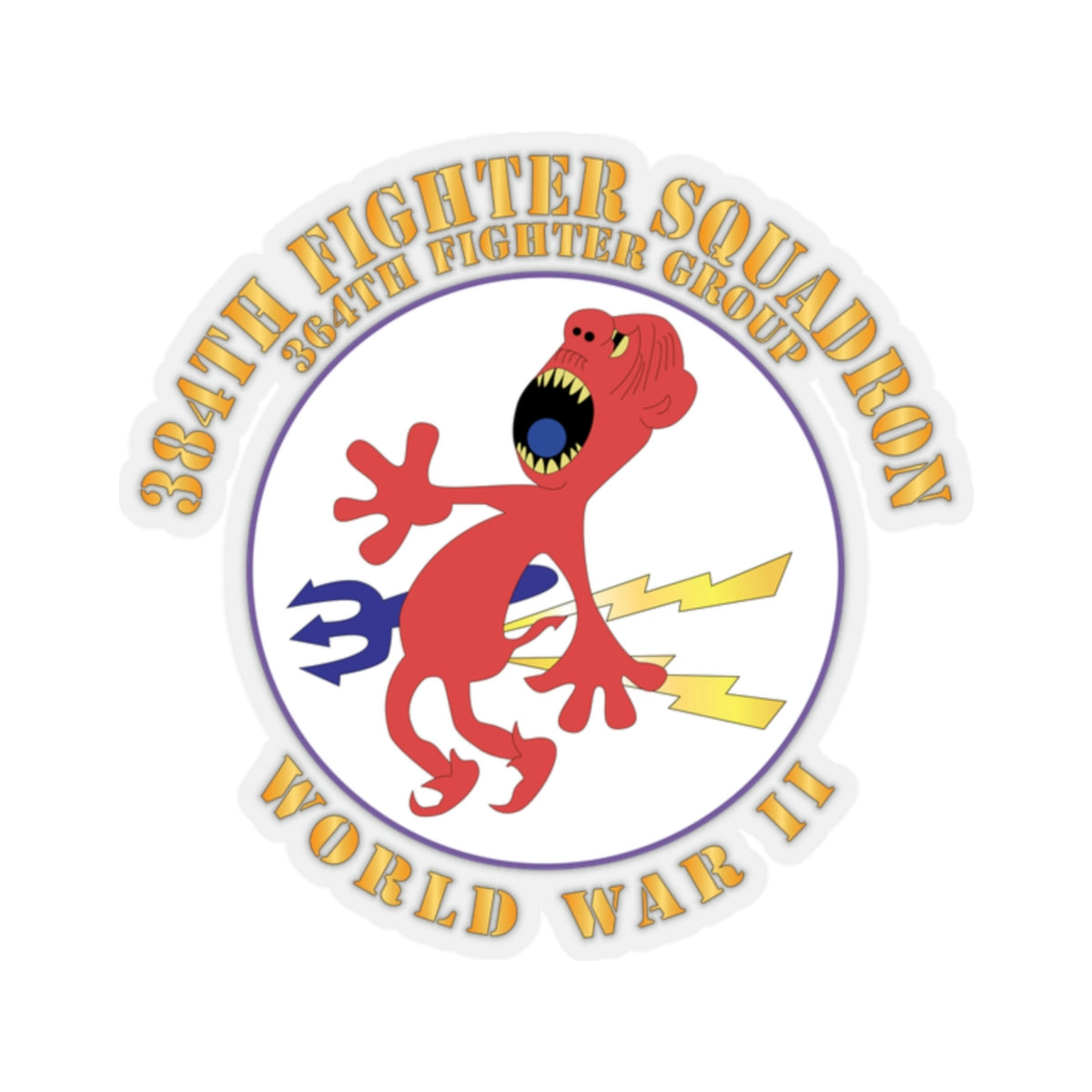 Kiss-Cut Stickers - 384th Fighter Squadron - 364th Fighter Group - WWI ...