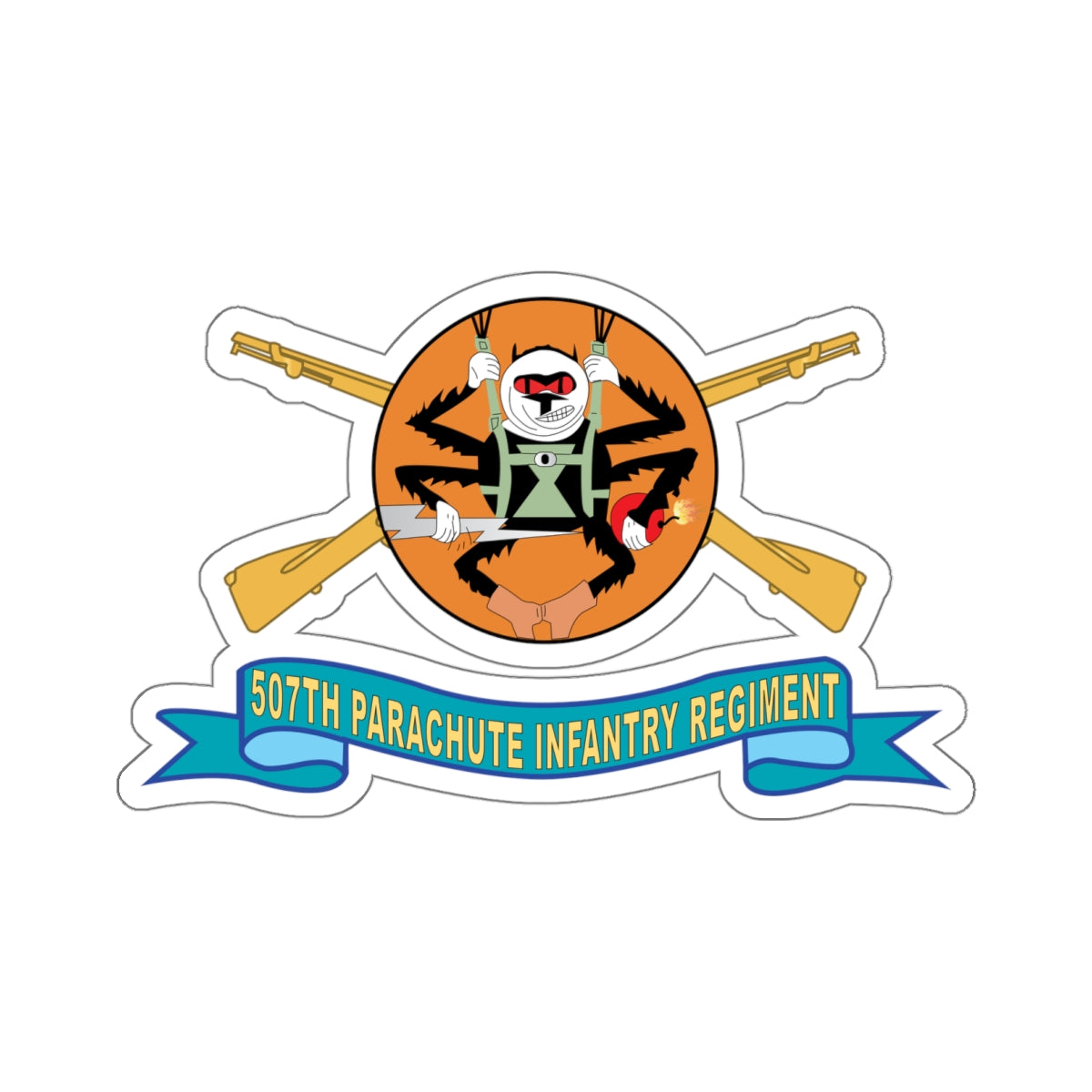 Kiss-Cut Stickers -507th Infantry Regiment - PP w Br - Ribbon – MIP ...