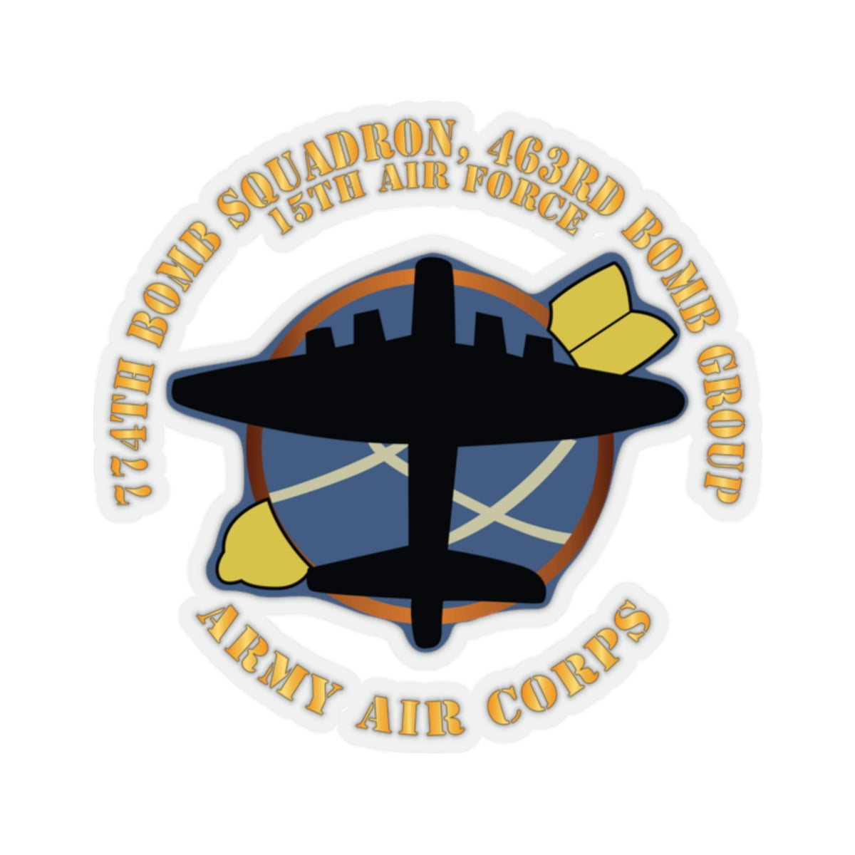 Kiss-Cut Stickers - 774th Bomb Squadron, 463rd Bomb Group - 15th AF V2 ...