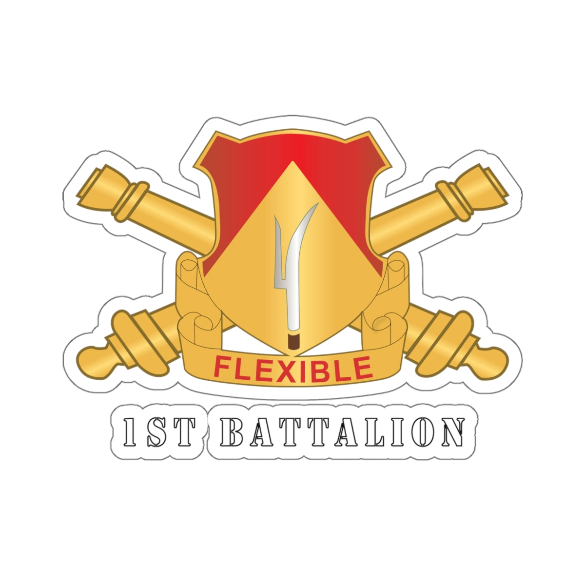 Kiss-Cut Stickers - 94th Field Artillery Regiment - DUI w Br - 1st Bat ...