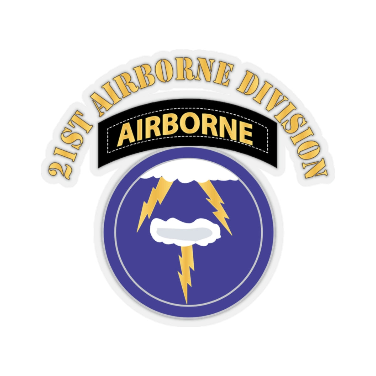 Kiss-Cut Stickers - Army - 21st Airborne Division x 300 – MIP Brand Store