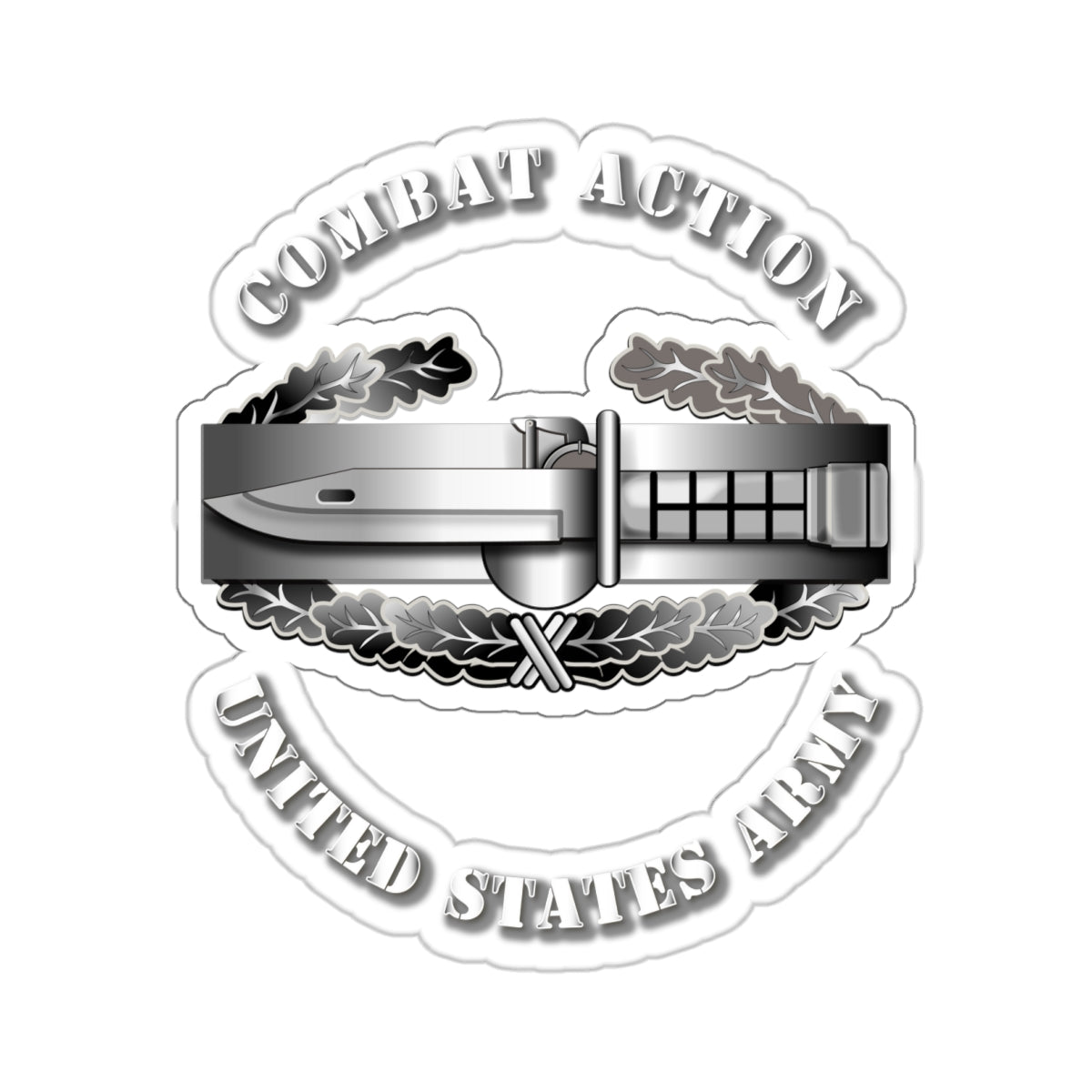Kiss-Cut Stickers - Army - CAB - 1st Award - Silver – MIP Brand Store
