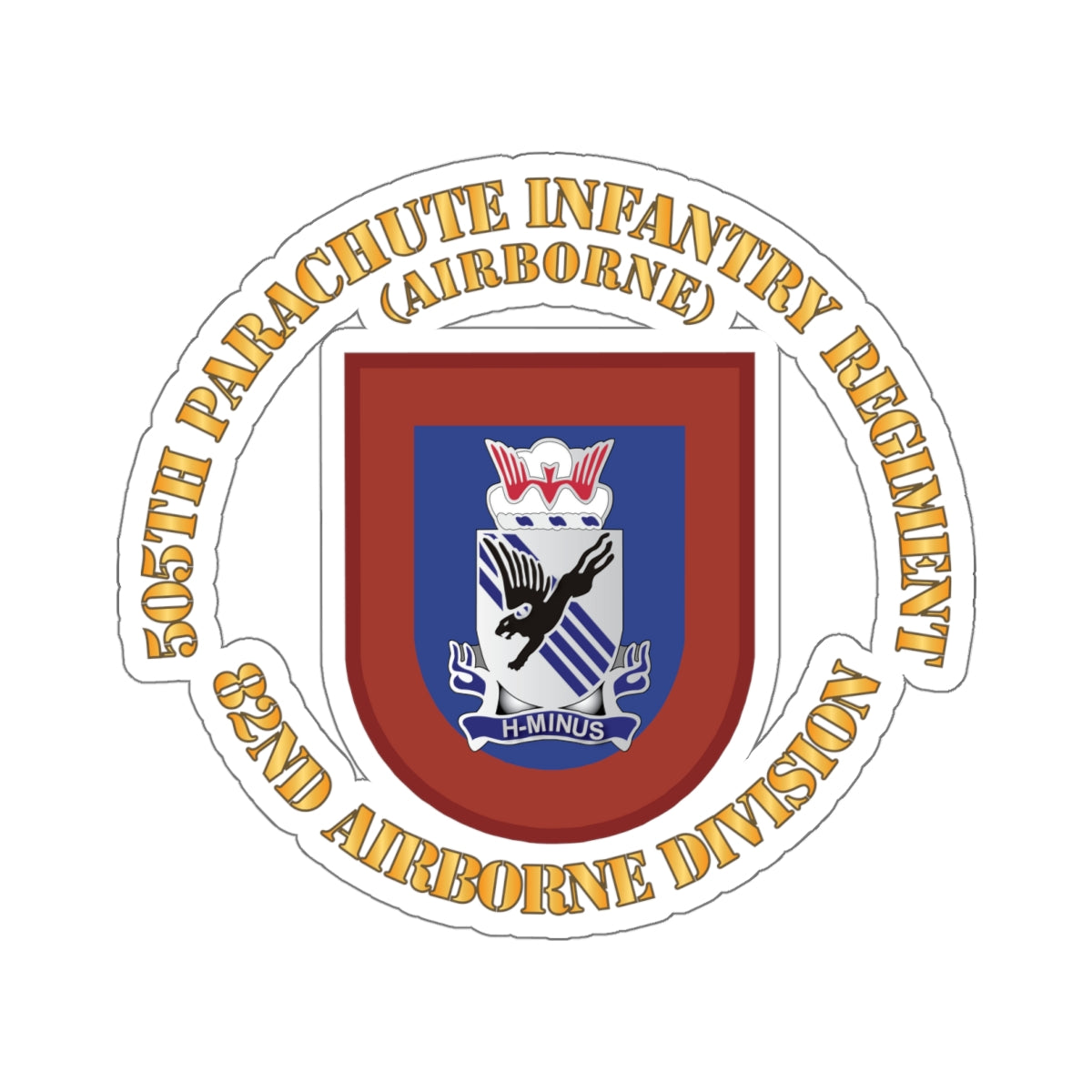 Kiss-Cut Stickers - Army - Flash - 505th Parachute Infantry Regiment X ...