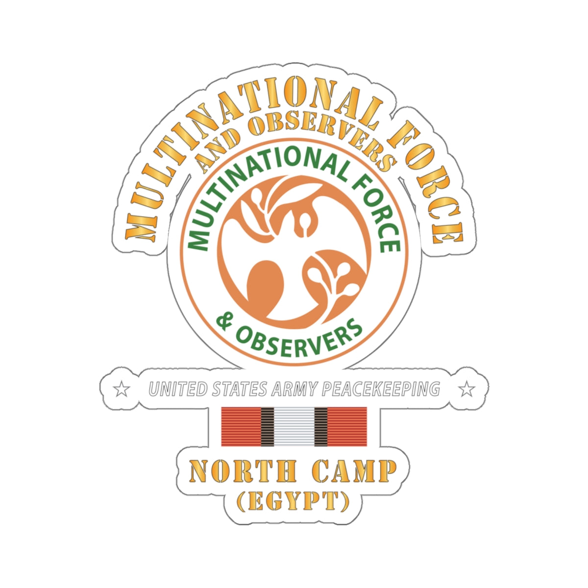 Kiss-Cut Stickers - Army - MFO - North Camp - Egypt - Army Peacekeepin ...