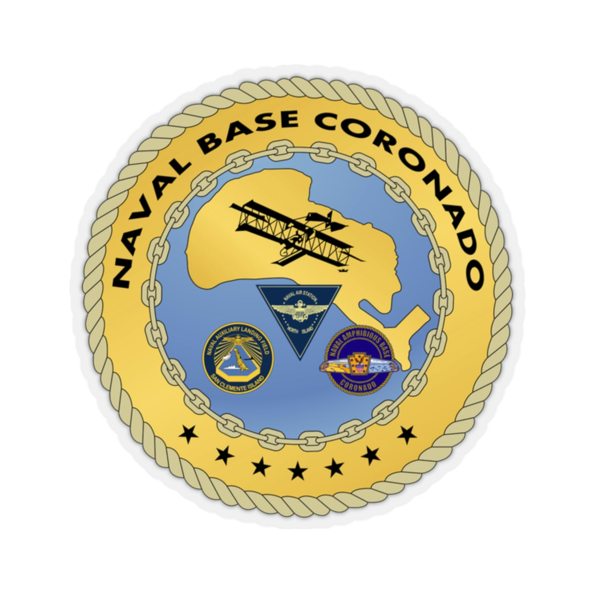Kiss-Cut Stickers - Army - Navy - Naval Base Coronado – MIP Brand Store