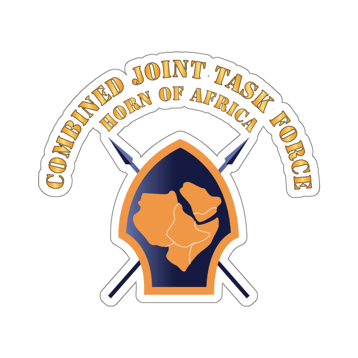 Kiss-Cut Stickers - Combined Joint Task Force - Horn of Africa - X 300 ...