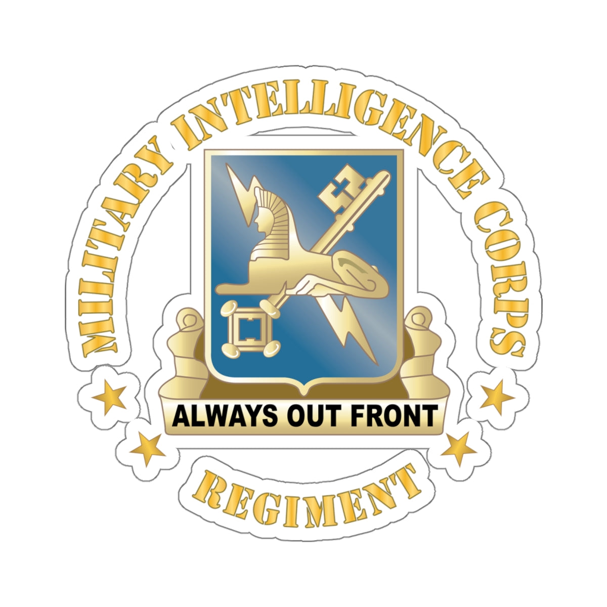 Kiss-Cut Stickers - Military Intelligence Corps Regiment X 300 – MIP ...