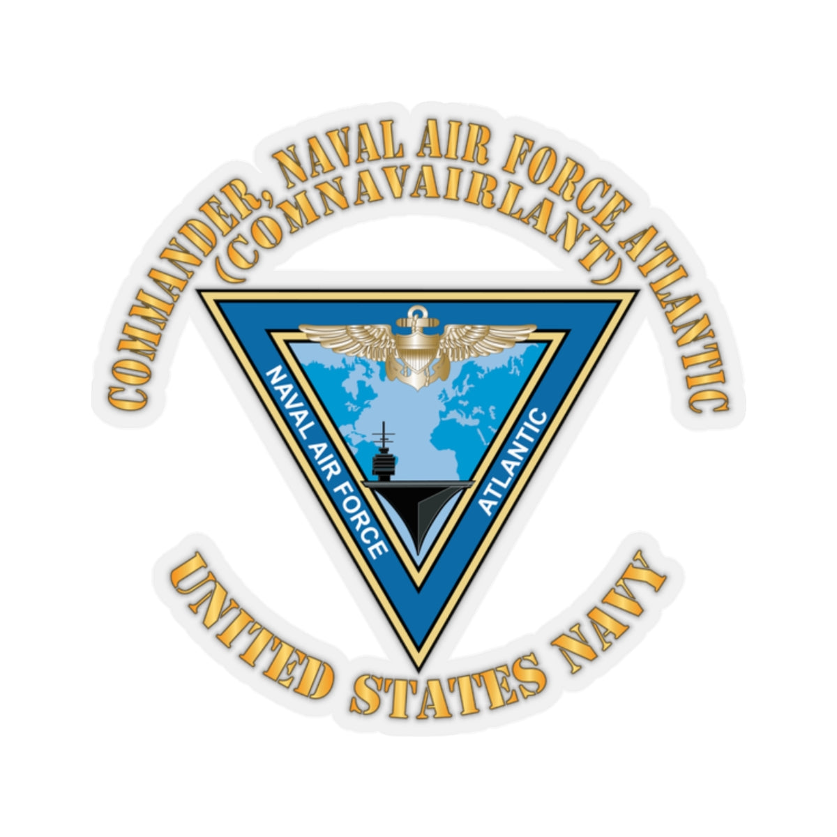 Kiss-Cut Stickers - Navy - Commander, Naval Air Force Atlantic - COMNA ...