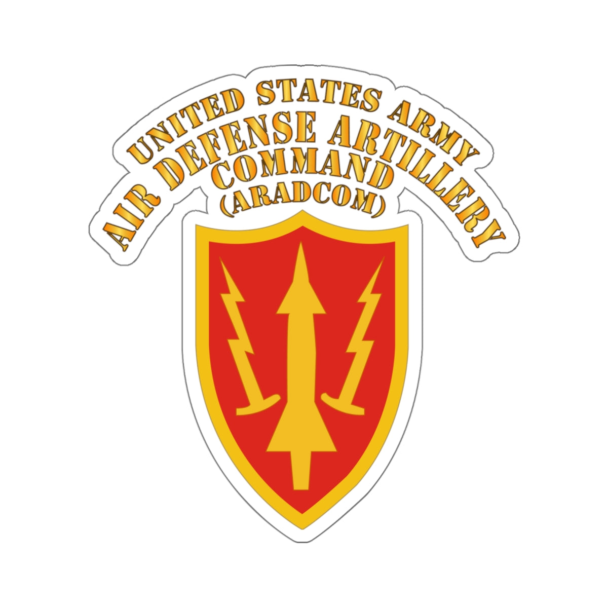 Kiss-Cut Stickers - SSI - United States Army Air Defense Artillery Com ...