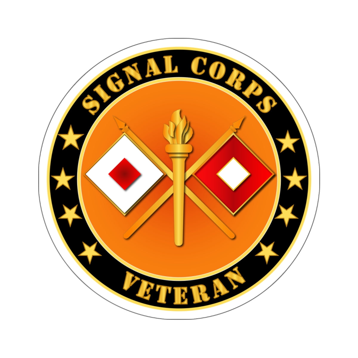 Kiss-Cut Stickers - Signal Corps Veteran – MIP Brand Store