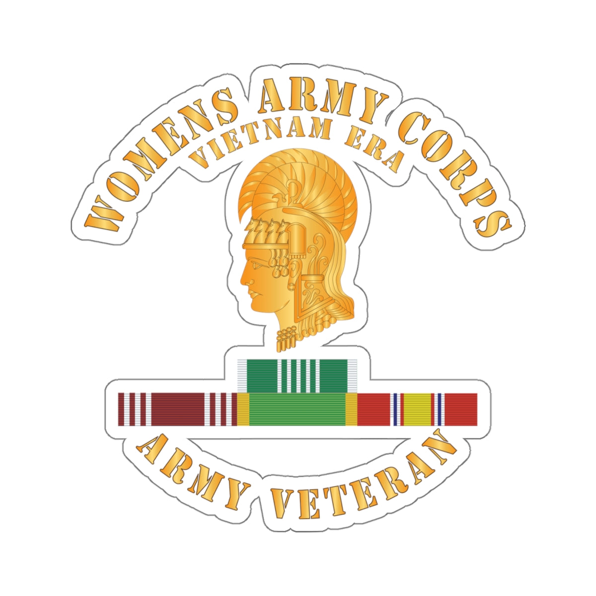 Kiss-Cut Stickers - Womens Army Corps Vietnam Era - w Arcom - GCMDL- W ...