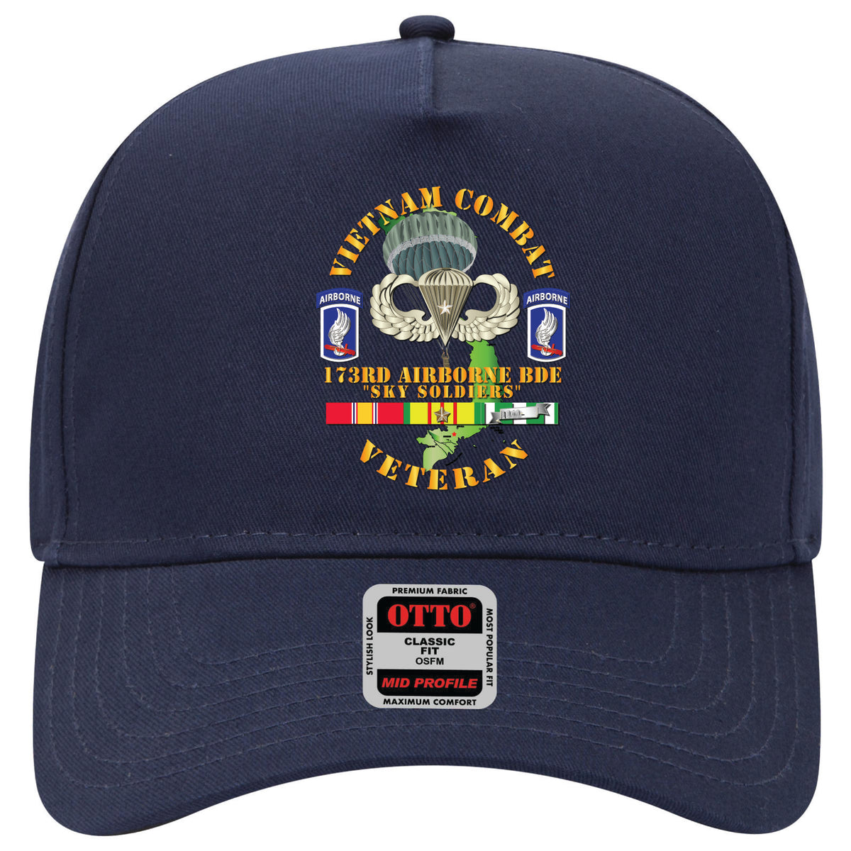 Baseball Cap - Vietnam Combat Infantry Veteran w 173rd Airborne Bde SS ...
