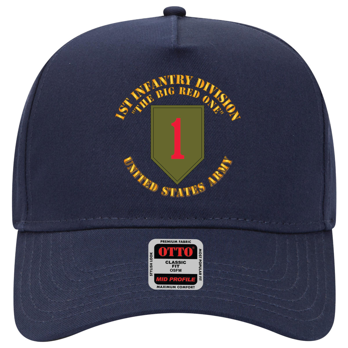 Baseball Cap - 1st Infantry Division - US Army - Big Red One – MIP ...