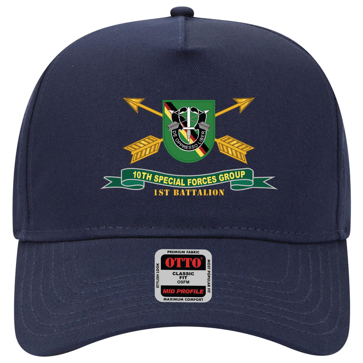 Baseball Cap - 1st Battalion, 10th Special Forces Group - Flash w Br ...