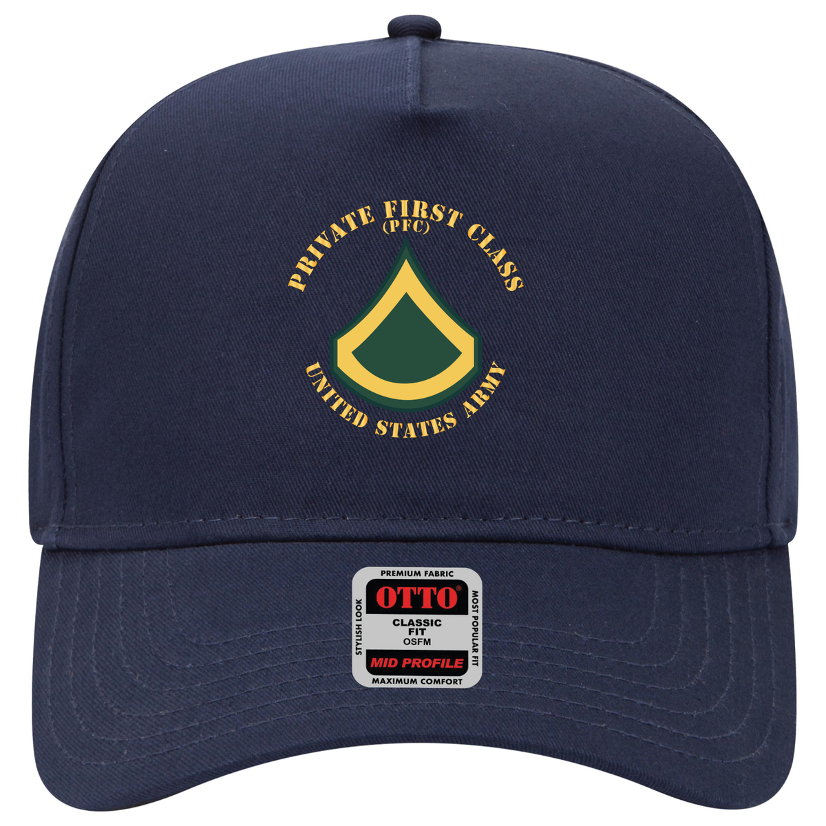 Baseball Cap - Army - Private First Class - PFC - Flat X 300 – MIP ...