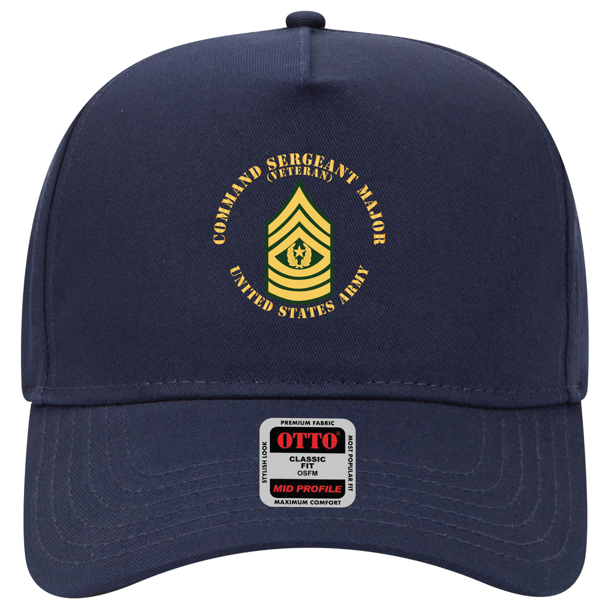 Baseball Cap - Army - Command Sergeant Major - CSM - Veteran - Flat X ...