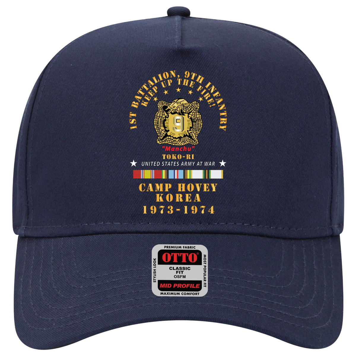 Baseball Cap - Army - 1st Battalion, 9th Infantry - Manchus - Keep Up ...