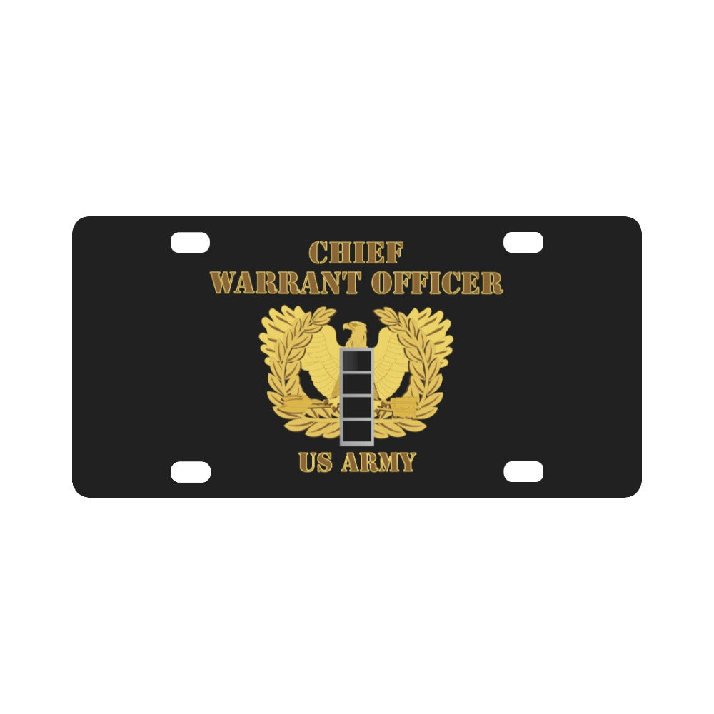 Emblem - Warrant Officer 4 - CW4 w Eagle - US Army Classic License Pla ...