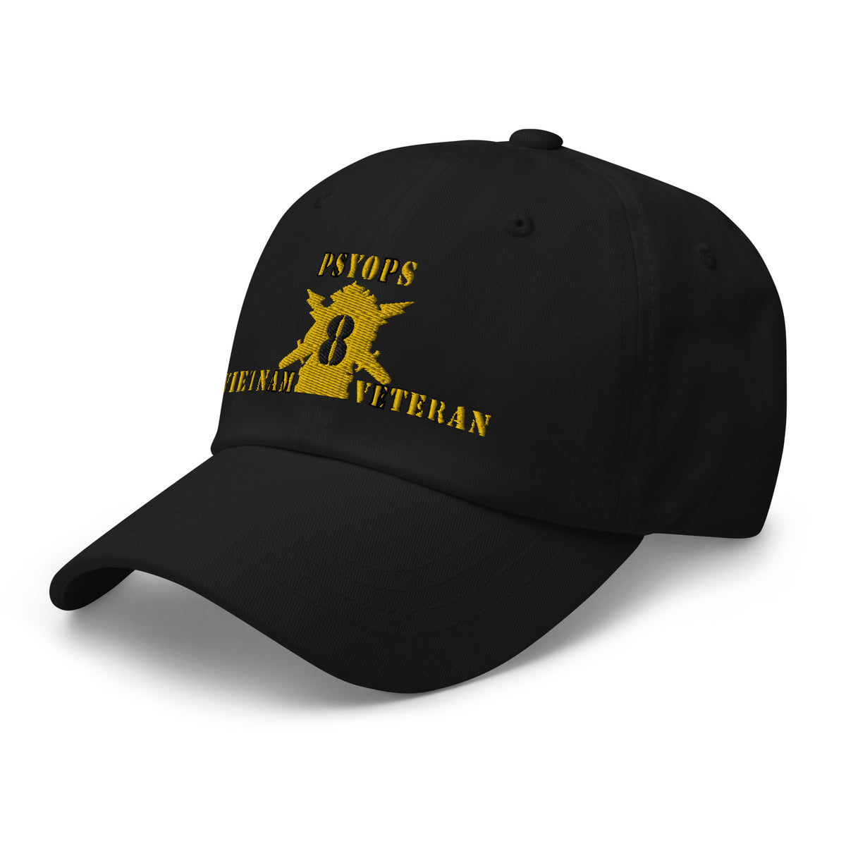 Dad hat - Army - PSYOPS w Branch Insignia - 8th Battalion Numeral - w ...