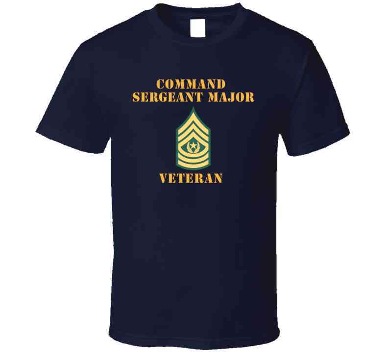 Command Sergeant Major - Csm Wtxt - Flat X 300 T Shirt – MIP Brand Store