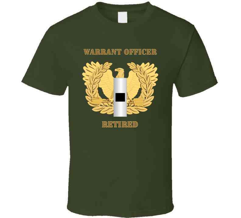 Emblem - Warrant Officer - Wo1 - Retired X 300 Classic T Shirt, Crewne ...