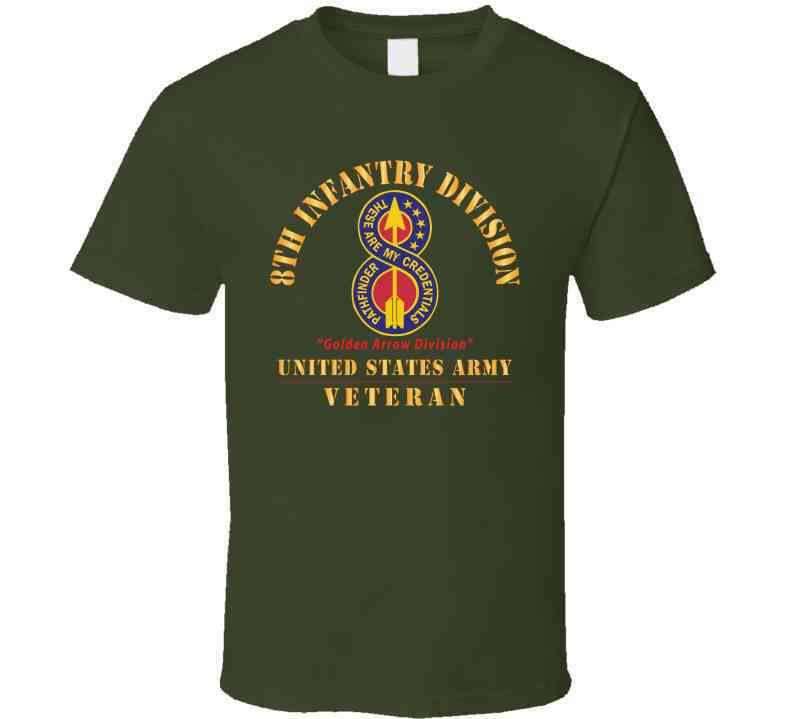 Army - Dui - 8th Infantry Division - Golden Arrow Division - Us Army V ...