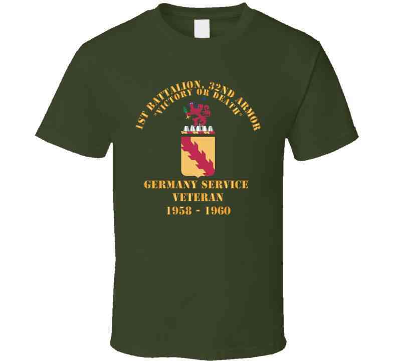 Army - 1st Bn, 32nd Armor - Germany Service Veteran - 1958 - 1960 X 30 ...