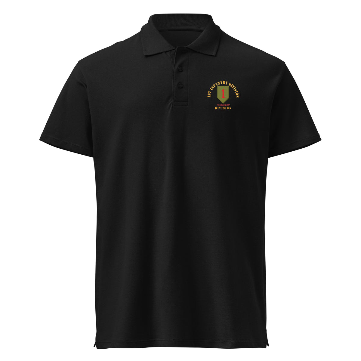 Premium pique polo shirt SSI - 1st Infantry Division - Big Red One X 3 ...
