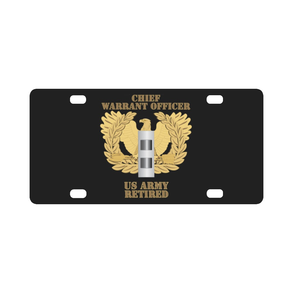 Army - Emblem - Warrant Officer - CW2 - Retired Classic License Plate ...