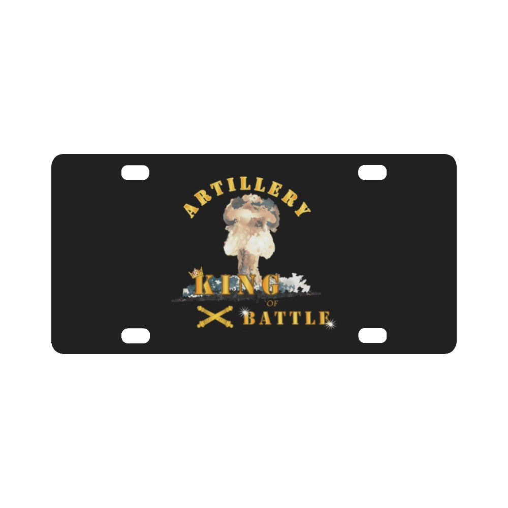 Army - Artillery - King of Battle w Atomic Blast Classic License Plate ...